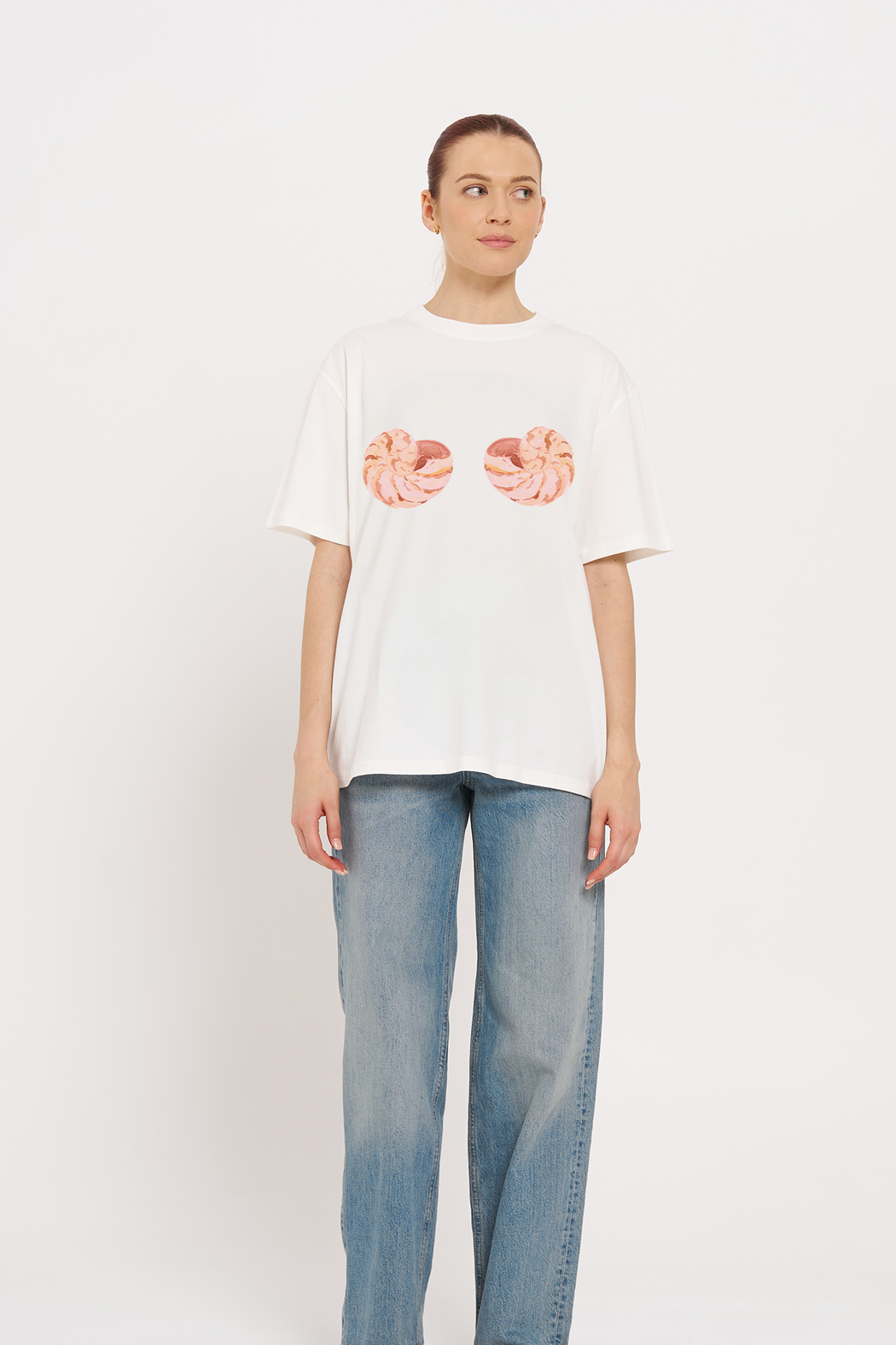 Ariel Shell Bra Oversize Tee – Shrimps